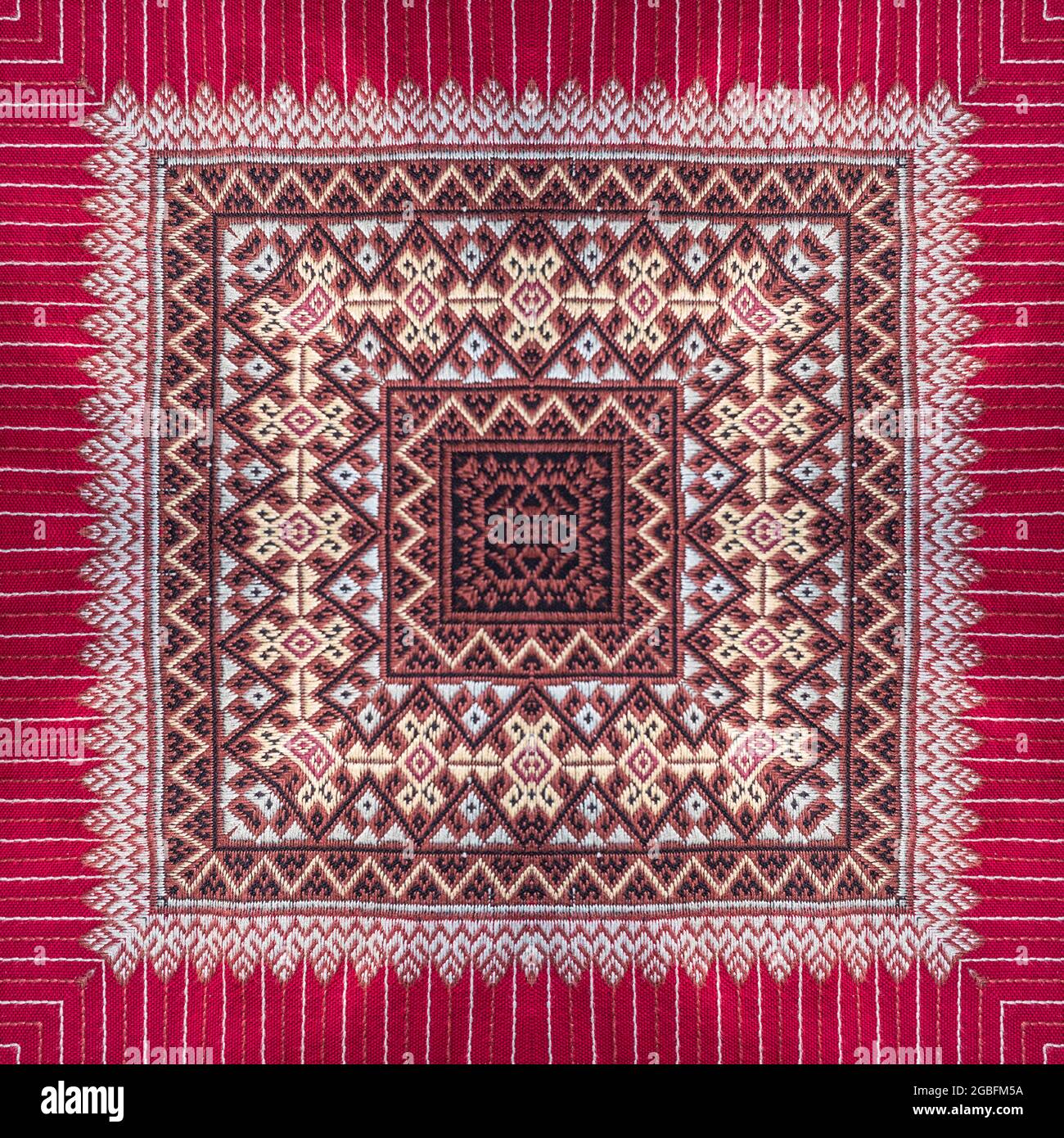 Abstract background pattern made from traditional thai sarong pattern ...