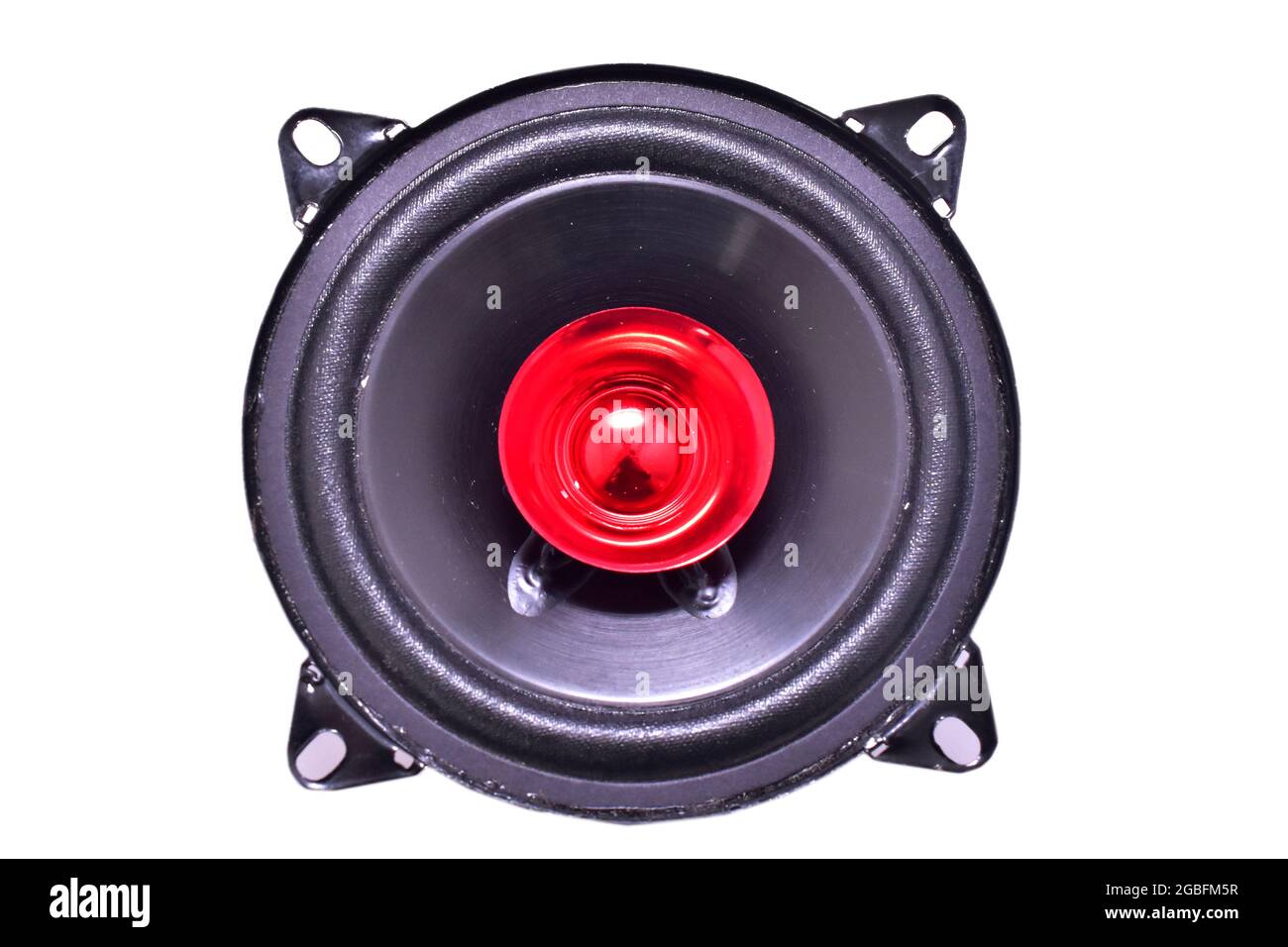 Car Speaker Isolated On White Background With Clipping Path Stock Photo ...