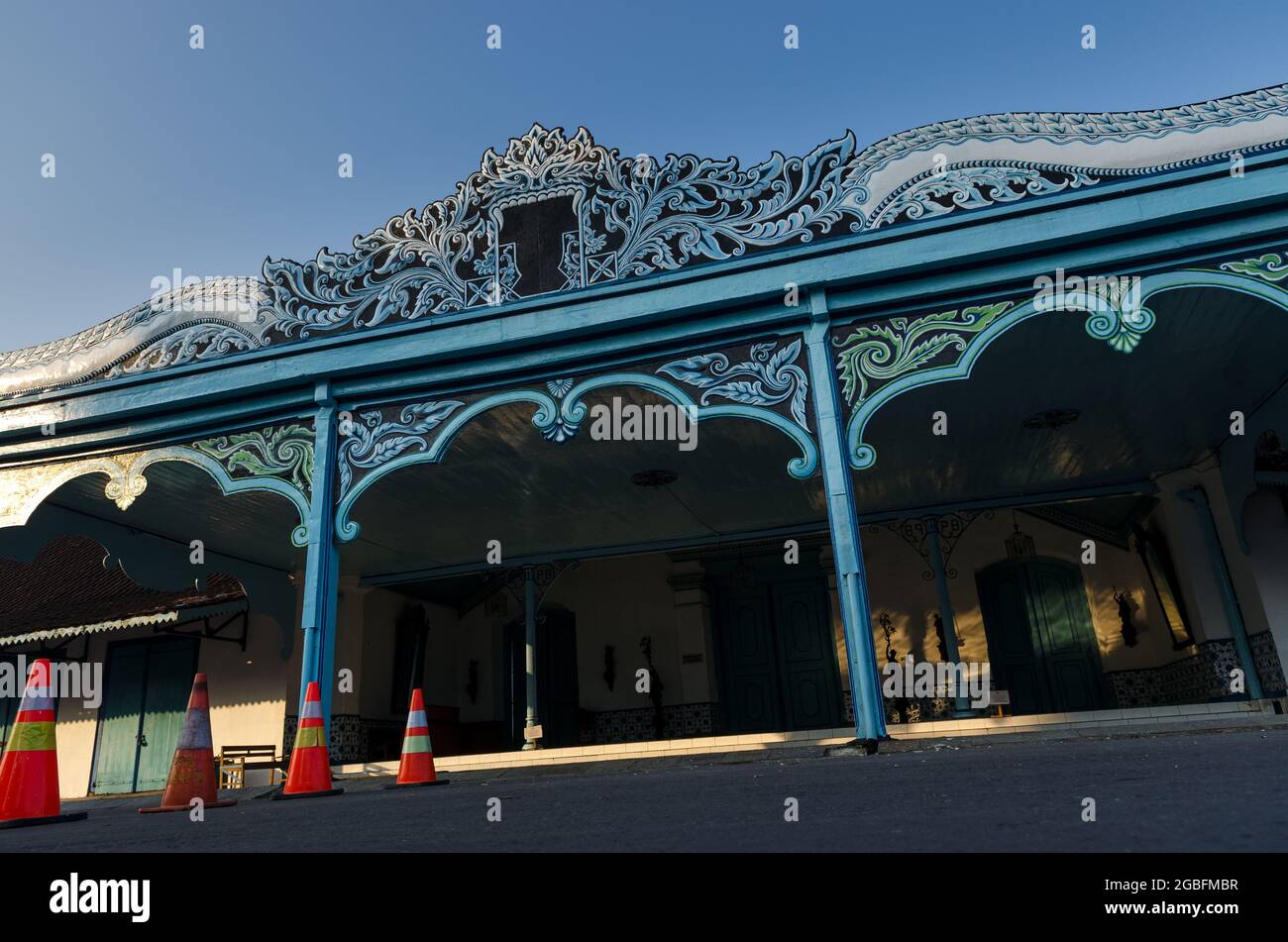 Historical sultanate building at Central Java, Indonesia Stock Photo ...
