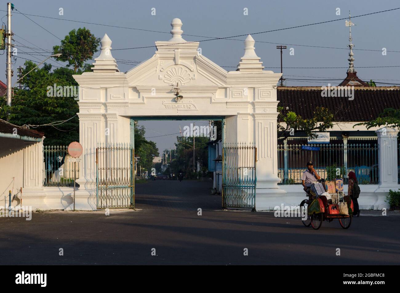 Historical sultanate building at Central Java, Indonesia Stock Photo ...
