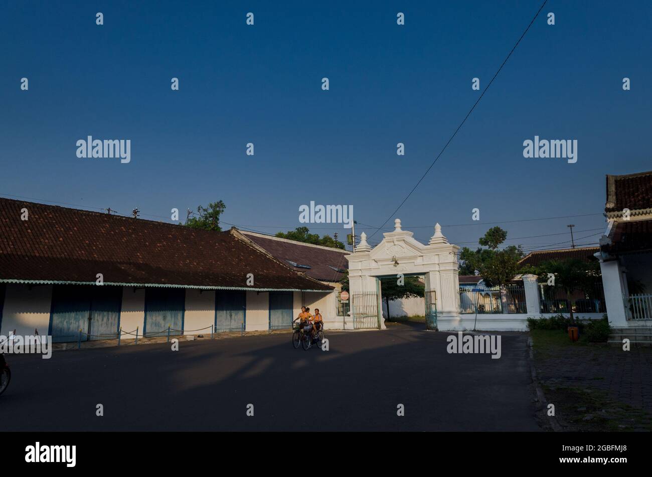 Historical sultanate building at Central Java, Indonesia Stock Photo ...