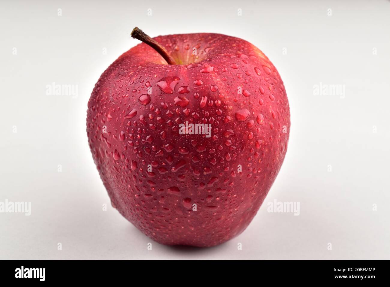 Fresh Apple On White Background Stock Photo - Alamy