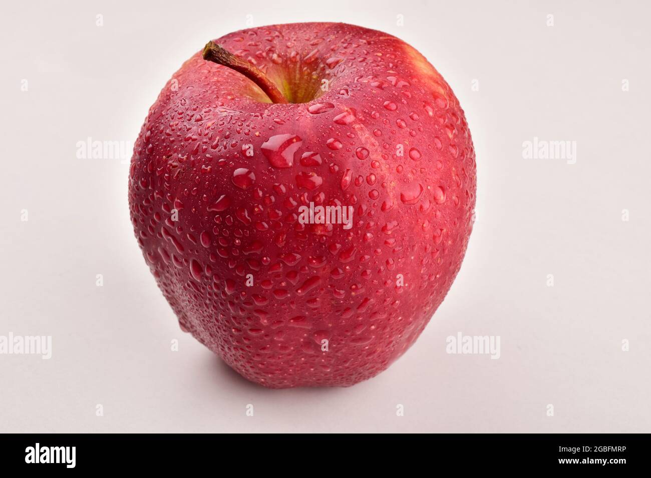 Fresh Apple On White Background Stock Photo - Alamy