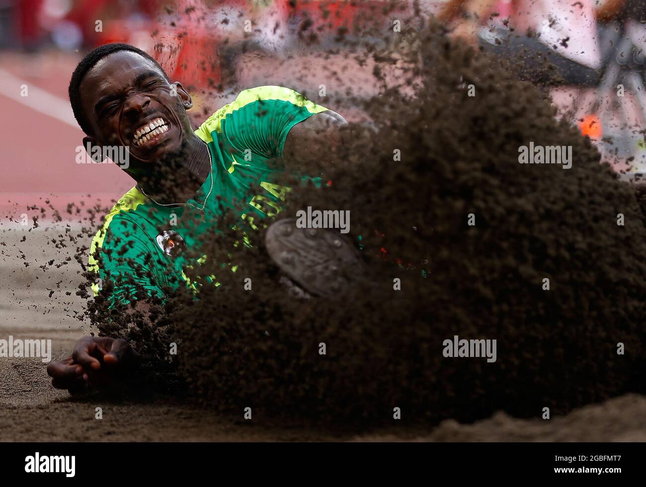 Tokyo, Japan. 4th Aug, 2021. Lindon Victor of Grenada competes during ...
