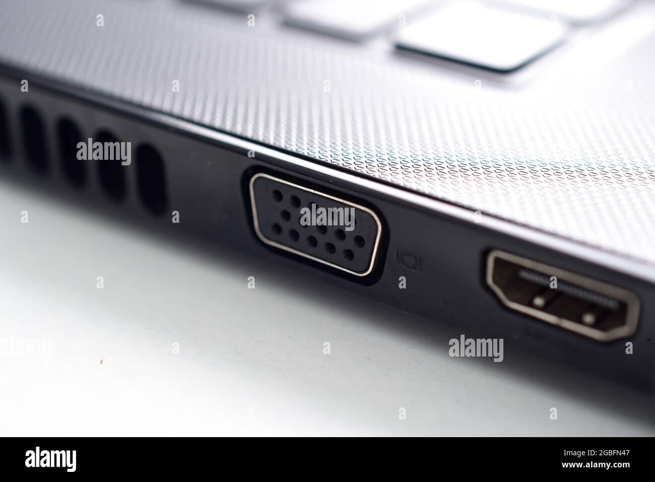 USB 3.0, LAN and graphic ports of laptop computer Stock Photo - Alamy