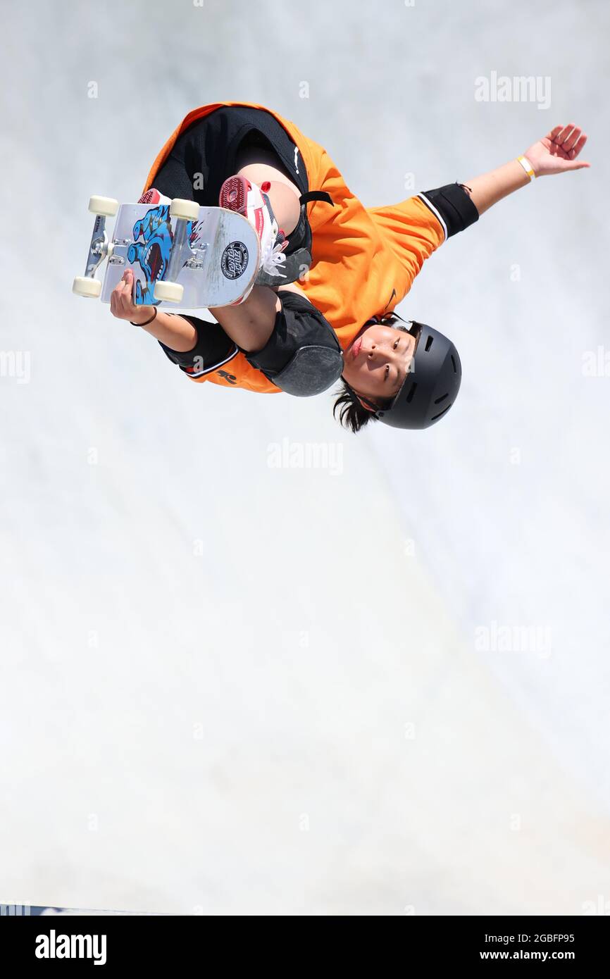Tokyo, Japan. 4th Aug, 2021. Misugu Okamoto (JPN) Skateboarding : Women ...