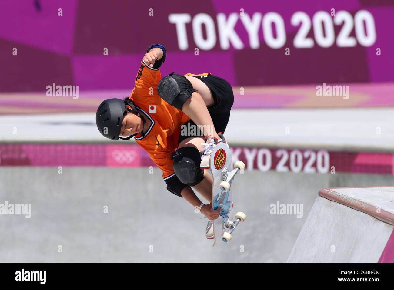 Tokyo, Japan. 4th Aug, 2021. Misugu Okamoto (JPN) Skateboarding : Women ...