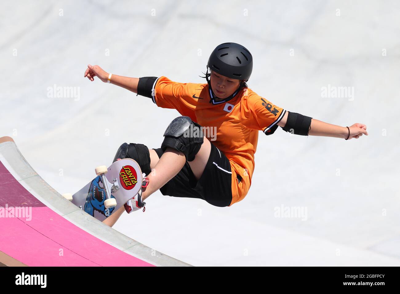 Tokyo, Japan. 4th Aug, 2021. Misugu Okamoto (JPN) Skateboarding : Women ...