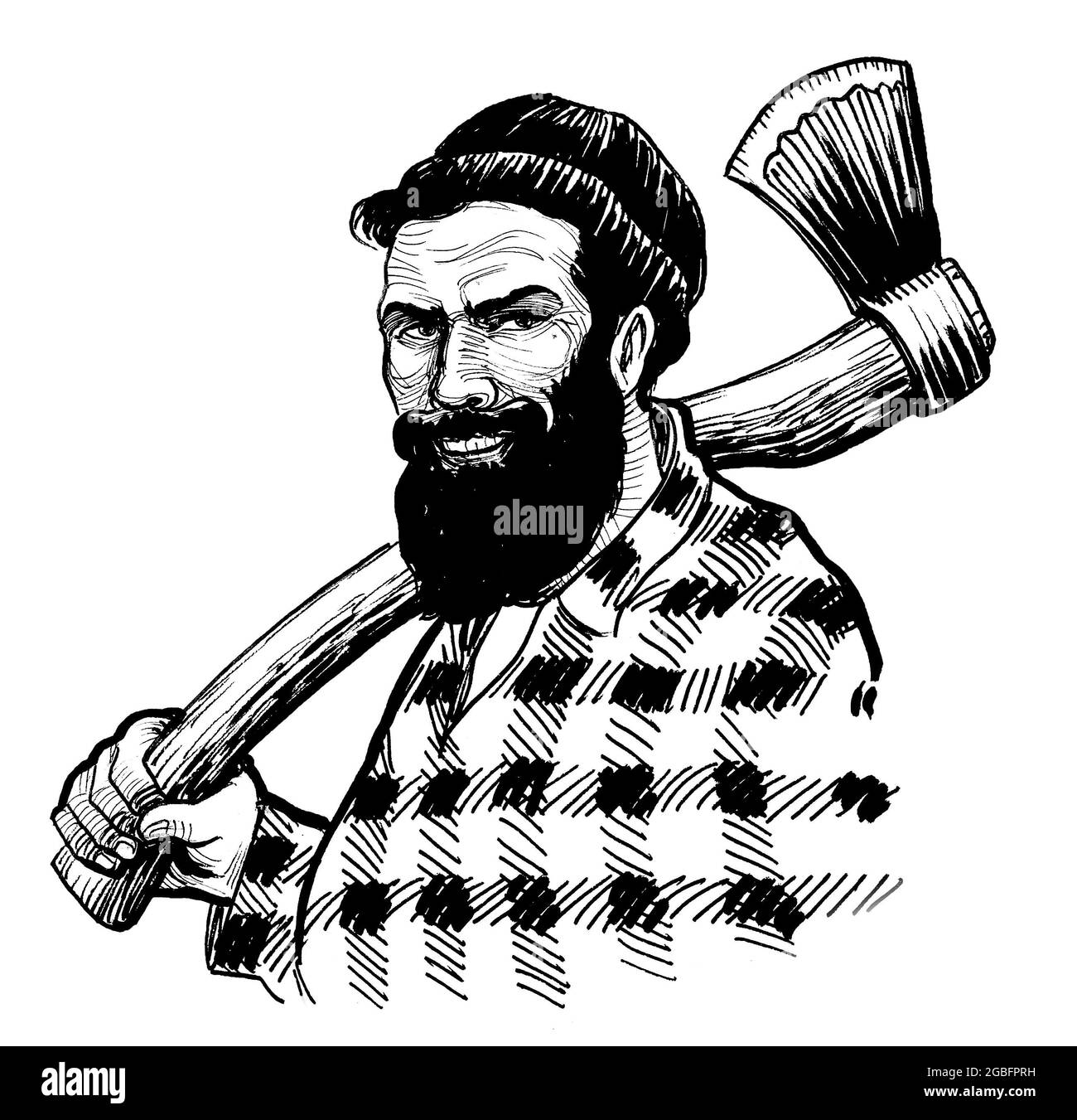 Logging Clipart Black And White