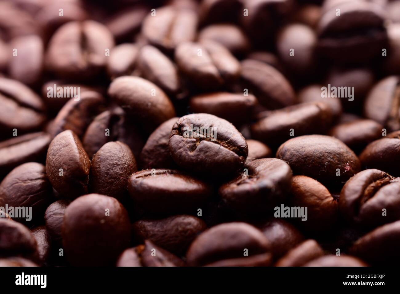 Closeup Of Roasted Coffee Beans Stock Photo - Alamy