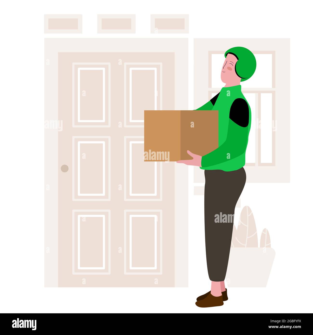 Grab delivery rider Stock Vector Images - Alamy