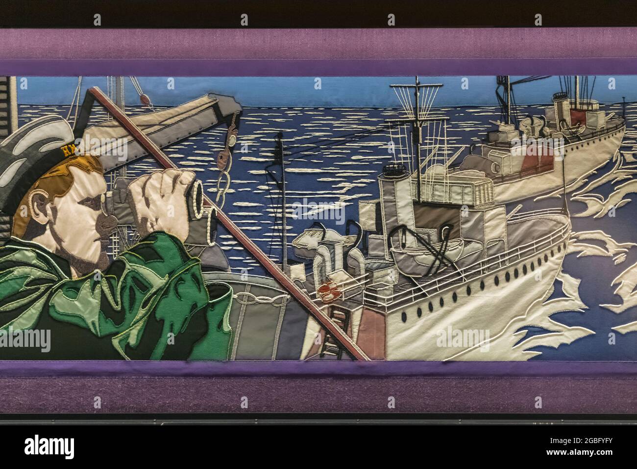 The overlord embroidery depicting british minesweepers at work hi-res ...