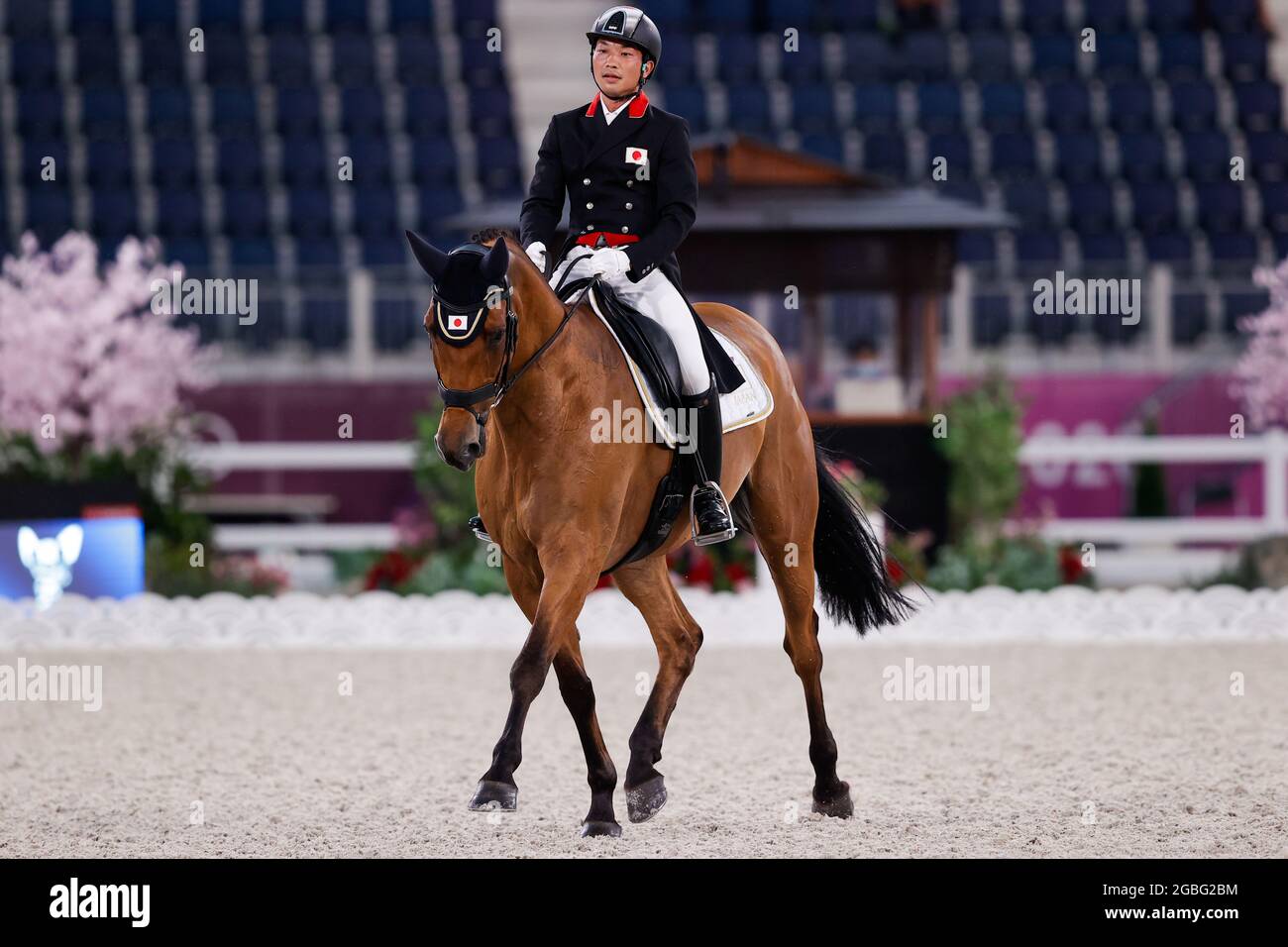 TOKYO, JAPAN - JULY 30: Toshiyuki Tanaka of Japan competing on Eventing ...