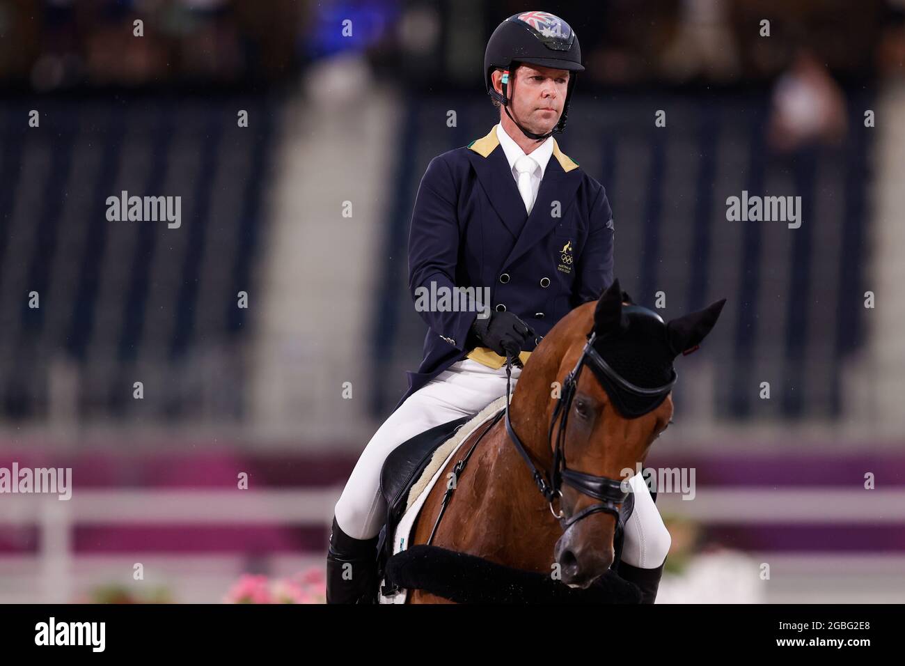 TOKYO, JAPAN - JULY 30: Kevin McNab of Australia competing on Eventing ...