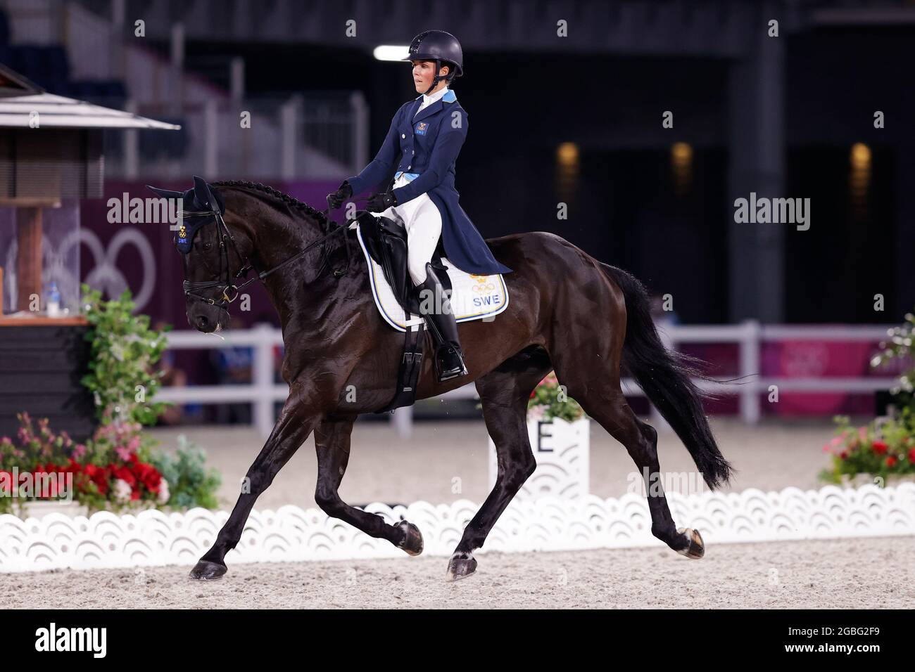 TOKYO, JAPAN - JULY 30: Louise Romeike of Sweden competing on Eventing ...