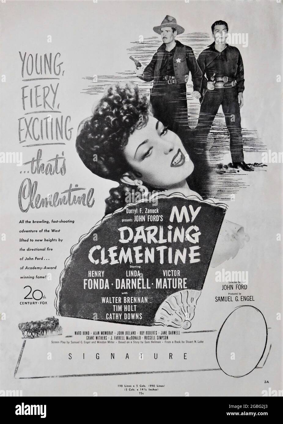 HENRY FONDA as Wyatt Earp VICTOR MATURE as Doc Holliday and LINDA ...