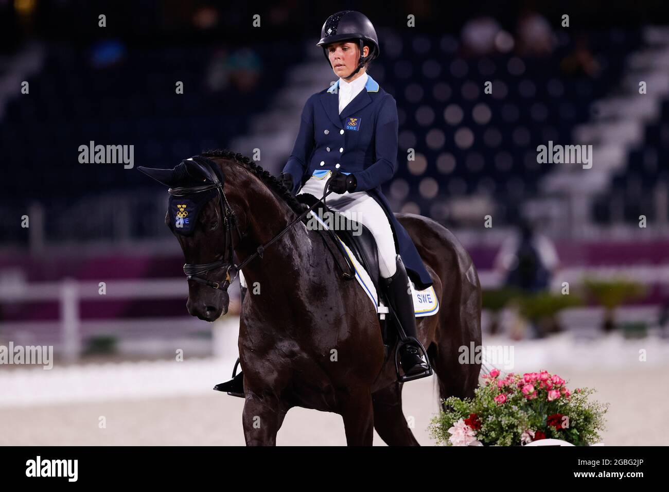 TOKYO, JAPAN - JULY 30: Louise Romeike of Sweden competing on Eventing ...