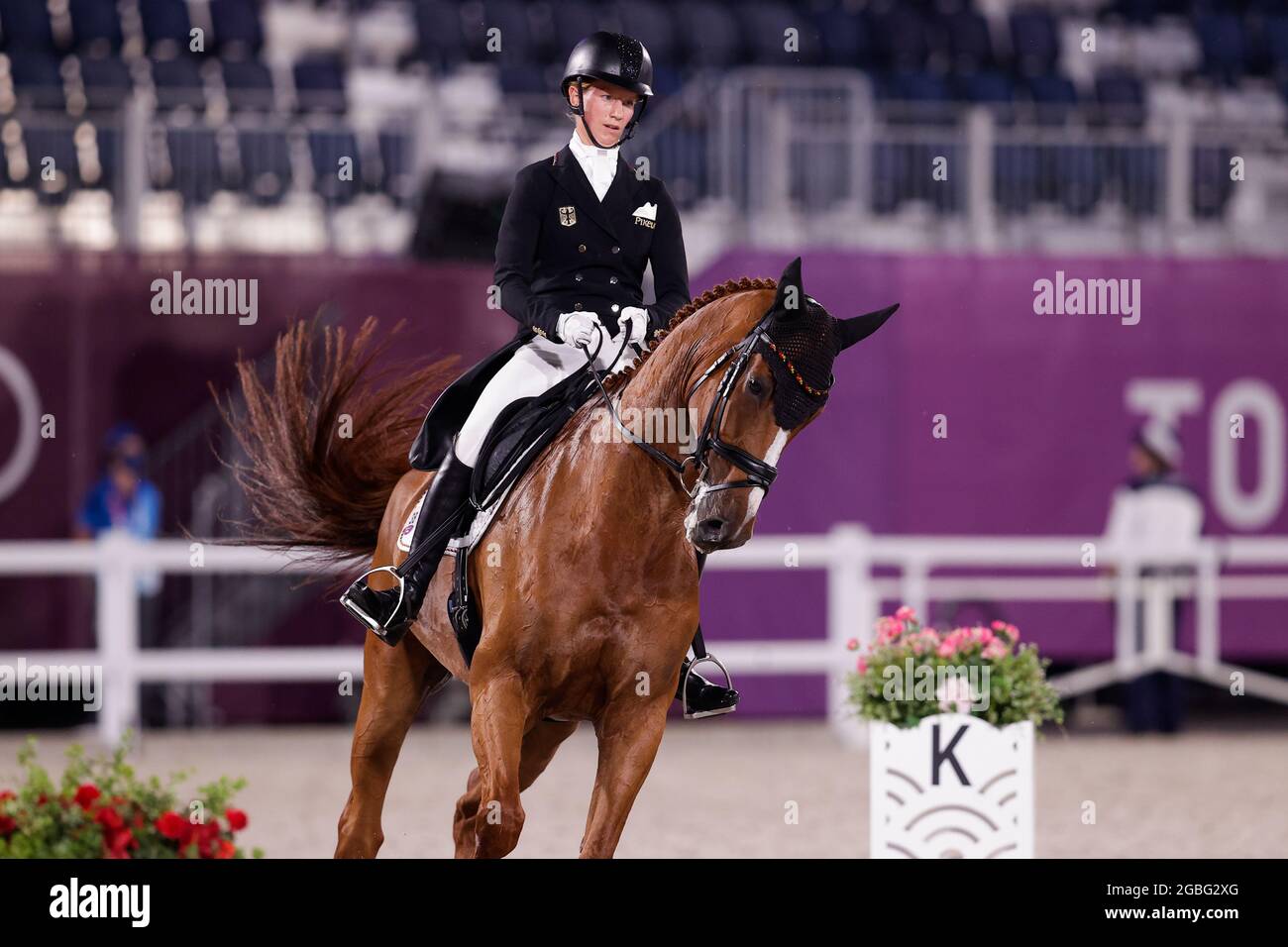 TOKYO, JAPAN - JULY 30: Sandra Auffarth of Germany competing on ...