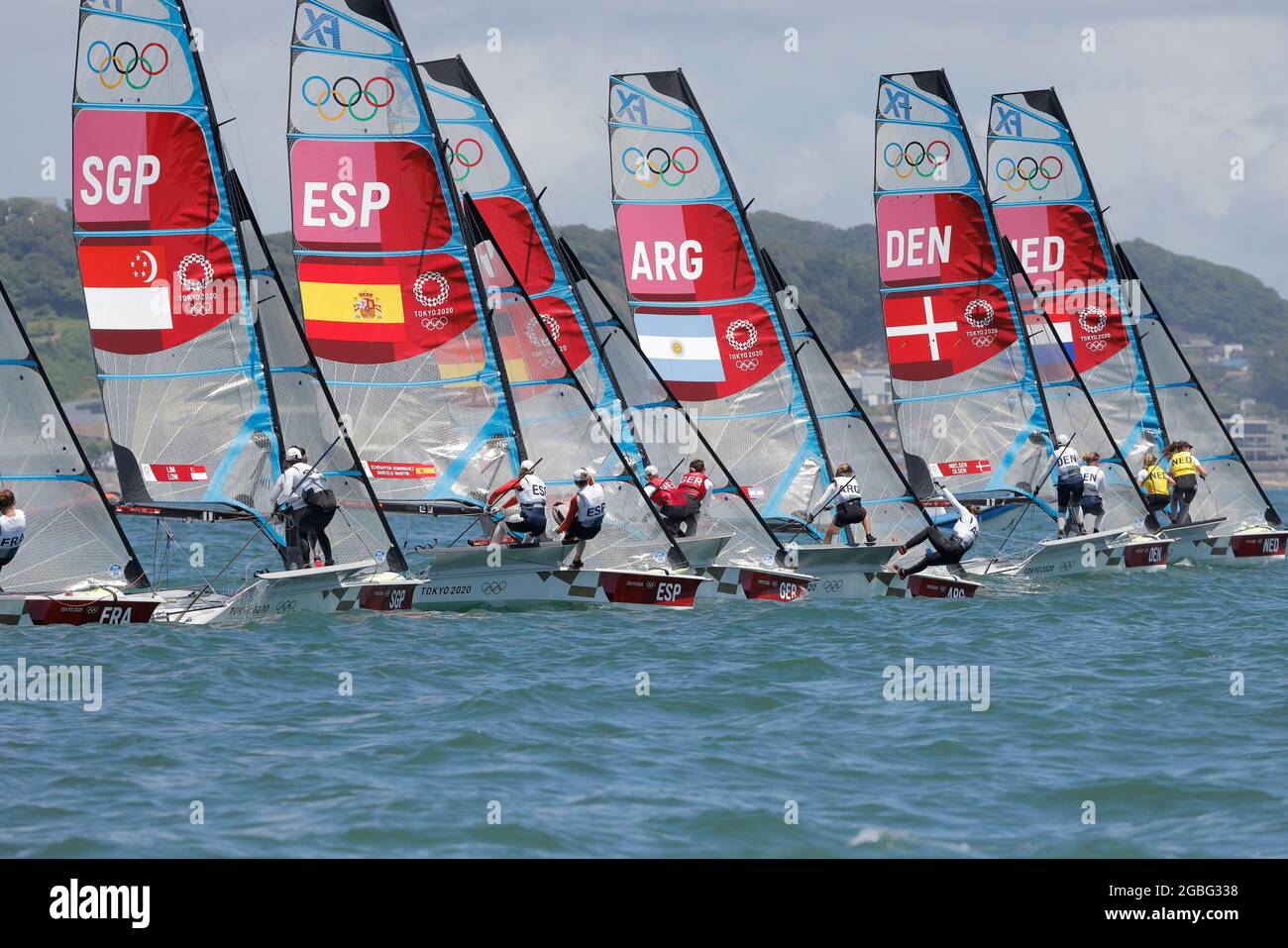 General view of start, AUGUST 3rd, 2021 - Sailing : Women's Skiff ...
