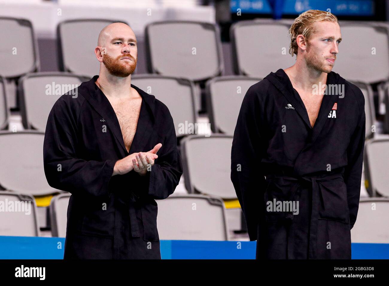 TOKYO, JAPAN - AUGUST 4: Alex Bowen of United States, Dylan Woodhead of ...