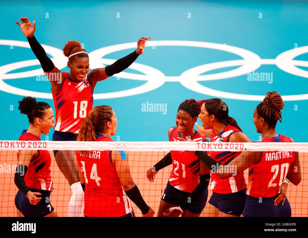 Members dominican republic volleyball team hi-res stock photography and ...