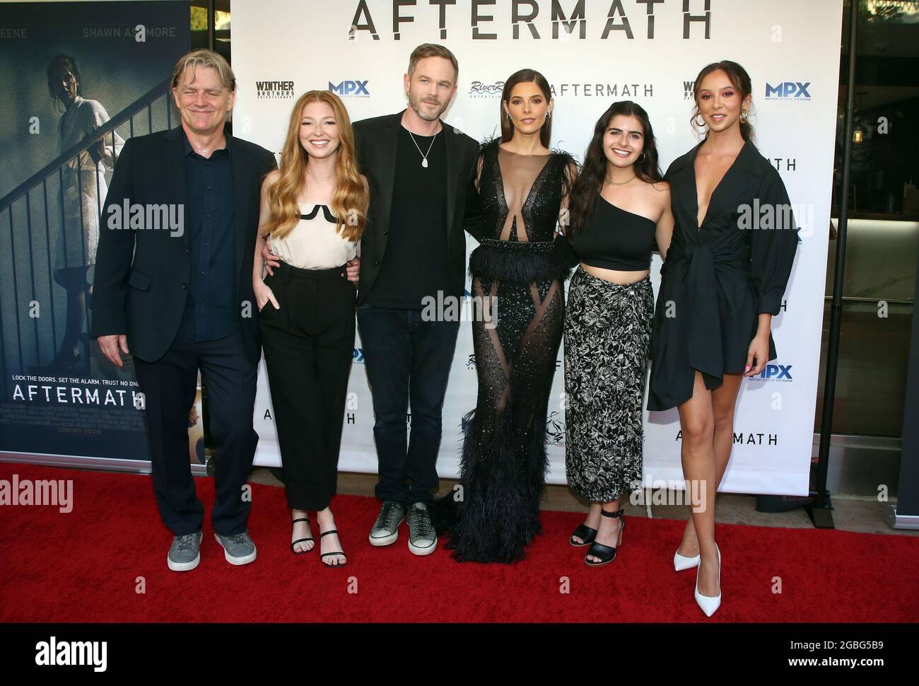 Los Angeles, Ca. 3rd Aug, 2021. Peter Winther, Diana Hopper, Shawn Ashmore, Ashley Greene ...