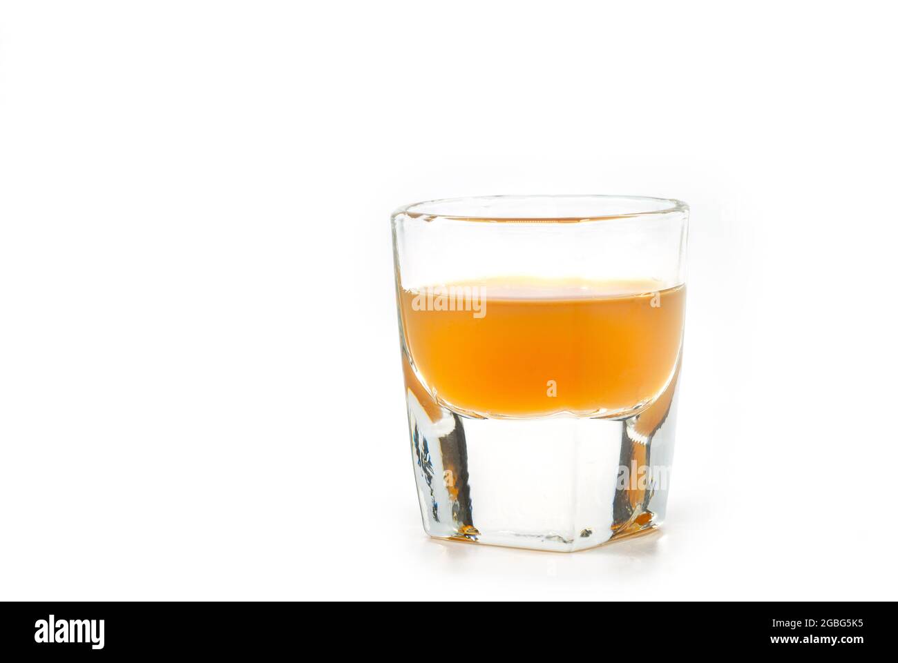 Small Shot Glass of organic Apple Cider Vinegar with the mother, raw ...