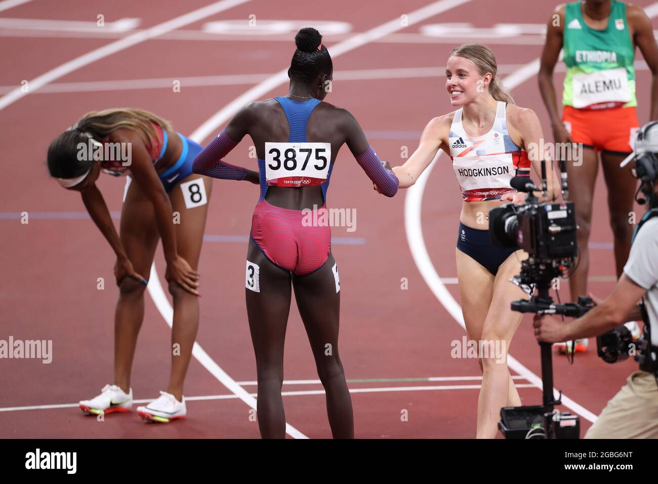 ROGERS Raevyn (USA), HODGKINSON Keely (GBR), and MU Athing (USA) AUGUST ...