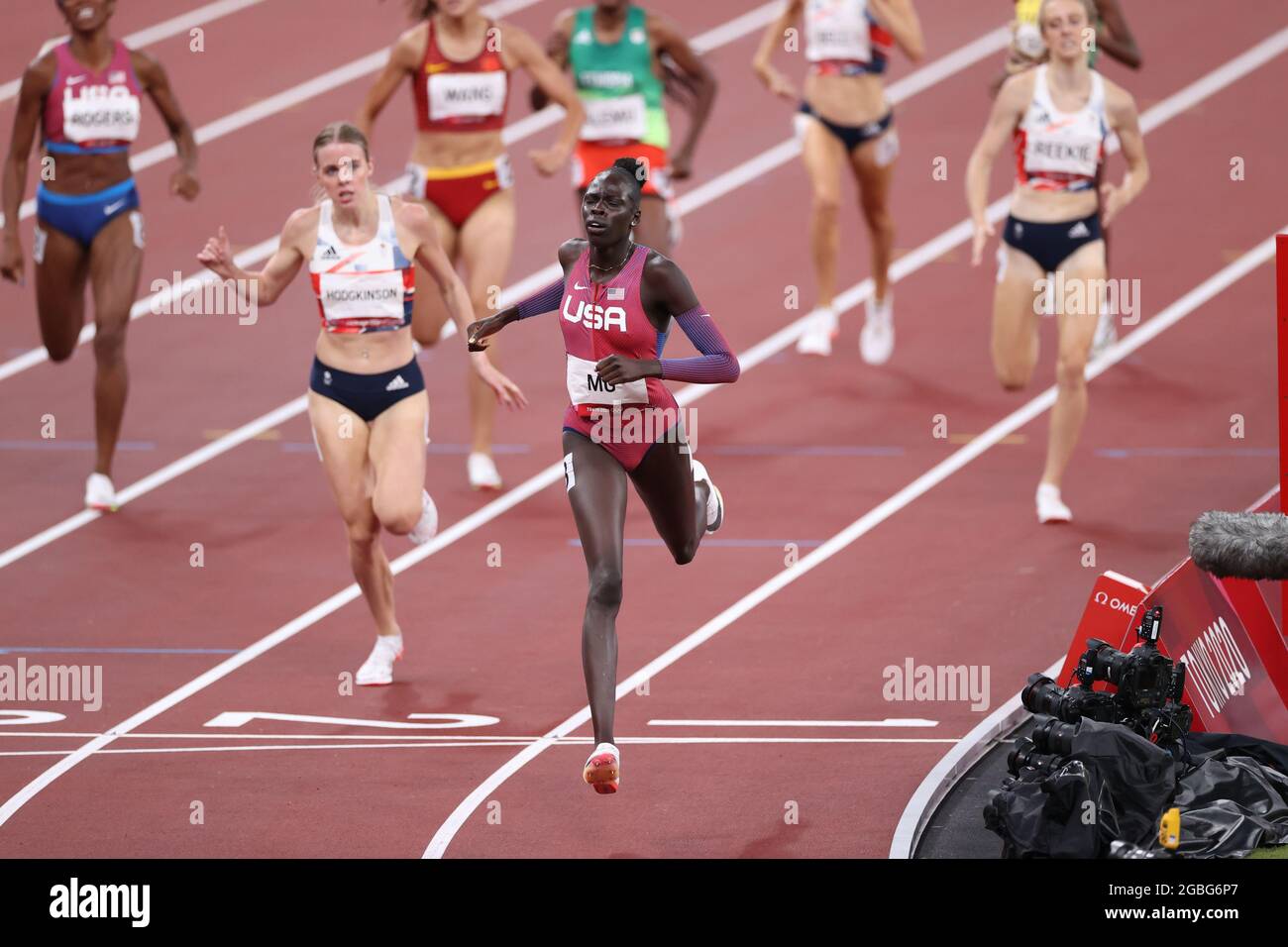 ROGERS Raevyn (USA), HODGKINSON Keely (GBR), and MU Athing (USA) AUGUST ...