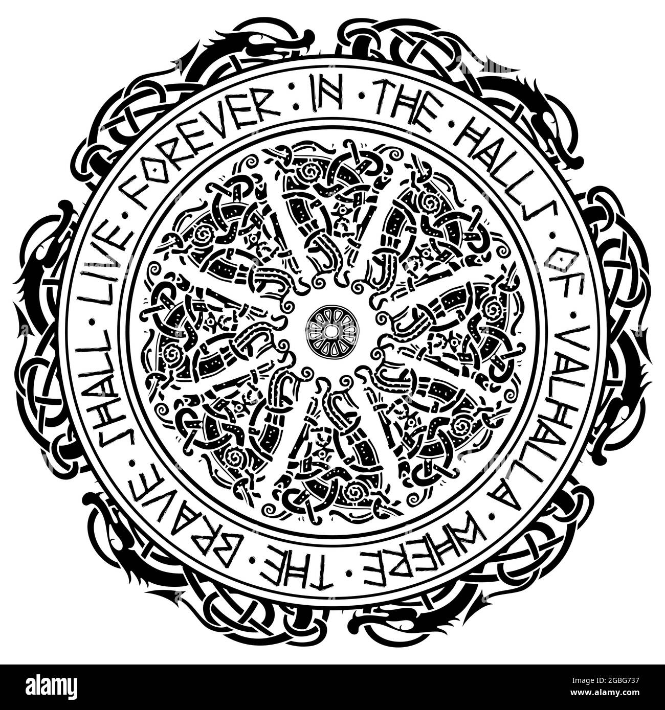 Runes dragon hi-res stock photography and images - Alamy