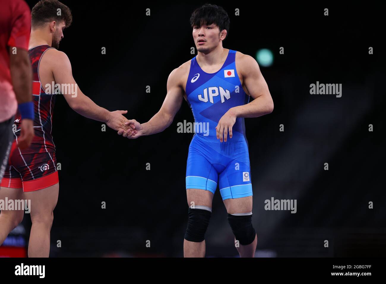Tokyo, Japan. 4th Aug, 2021. Sosuke Takatani (JPN) Wrestling : Men's Freestyle 86kg 1/8 Final ...