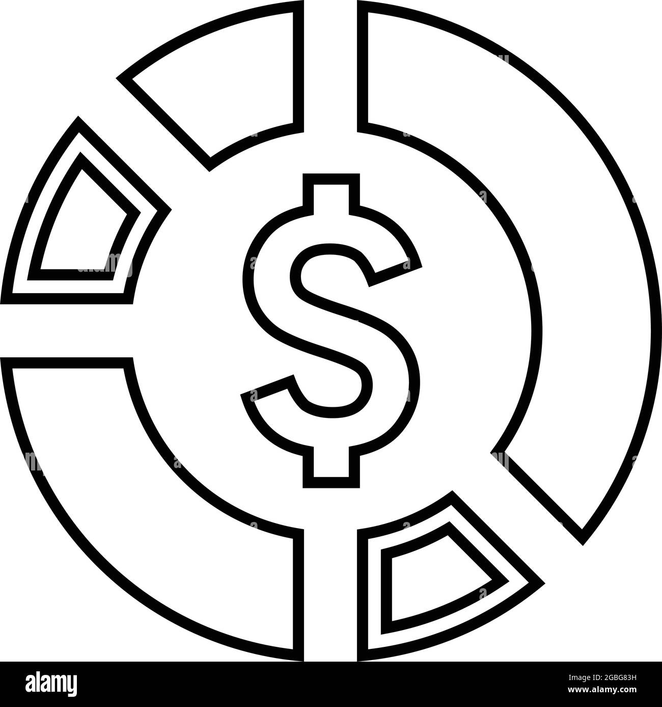 Diagram, pie chart icon - Vector EPS file. Perfect use for print media ...