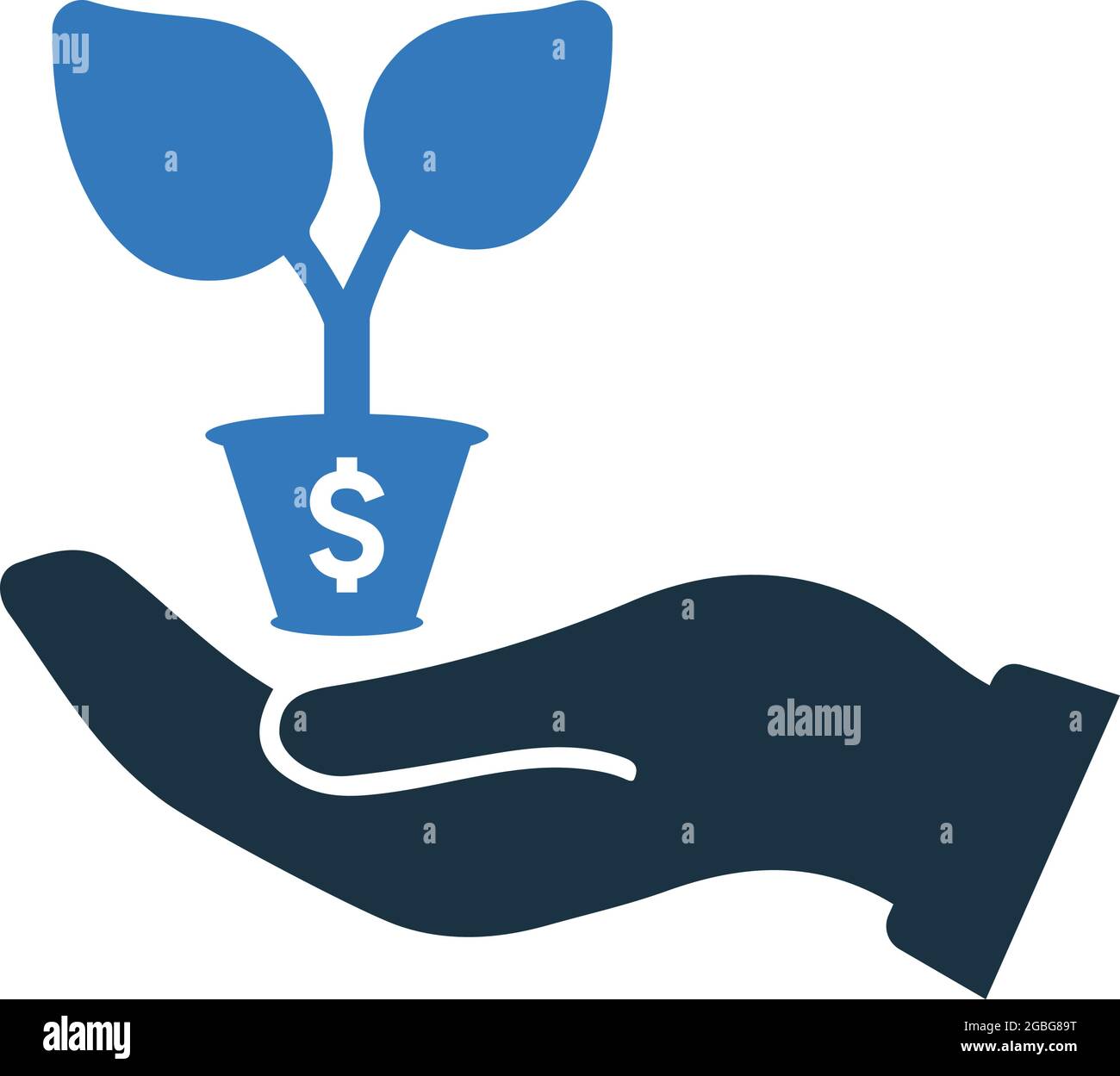 Growth, investment icon - Simple editable vector EPS file Stock Vector ...