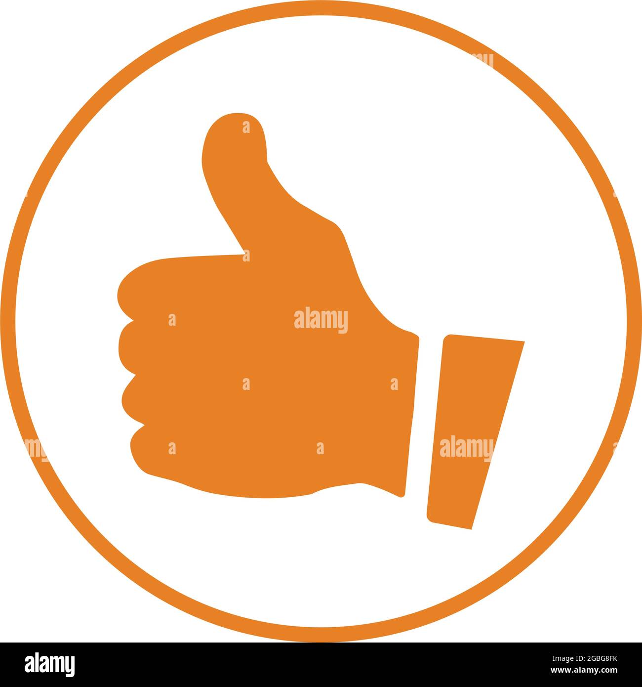 like, rate, thumbs up icon - Simple editable vector EPS file Stock ...