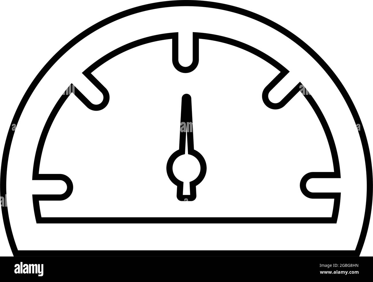 Performance, speedometer icon - Simple editable vector EPS file Stock ...