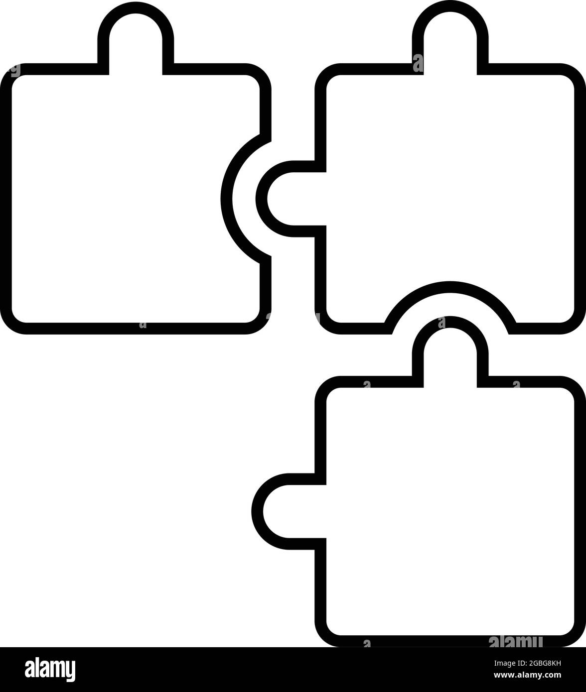 Puzzle, solution icon - Simple editable vector EPS file Stock Vector ...