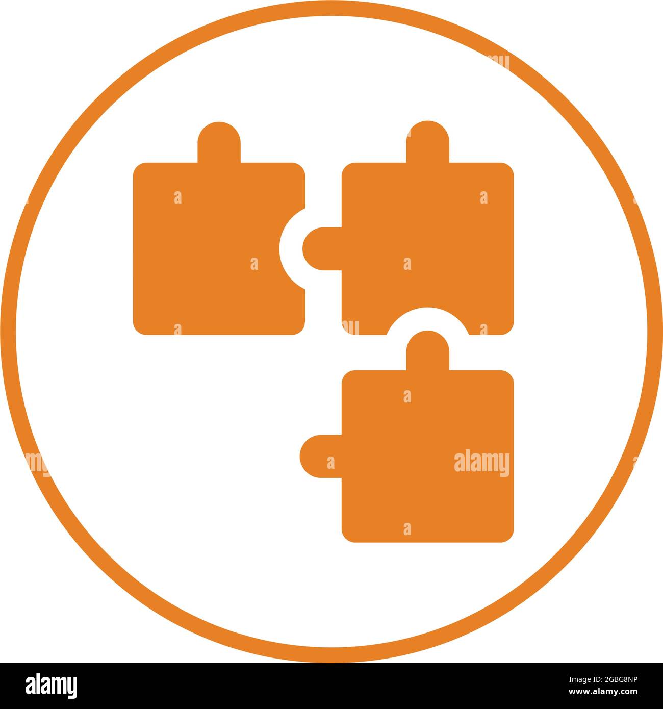 Puzzle, solution icon - Simple editable vector EPS file Stock Vector ...