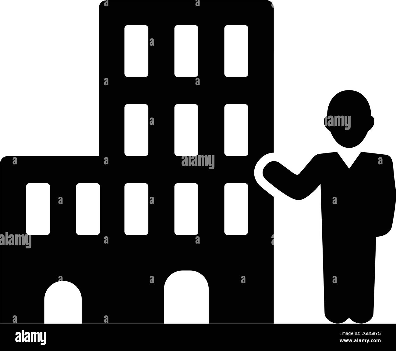 Building, manager, office icon - Use for commercial purposes, print ...