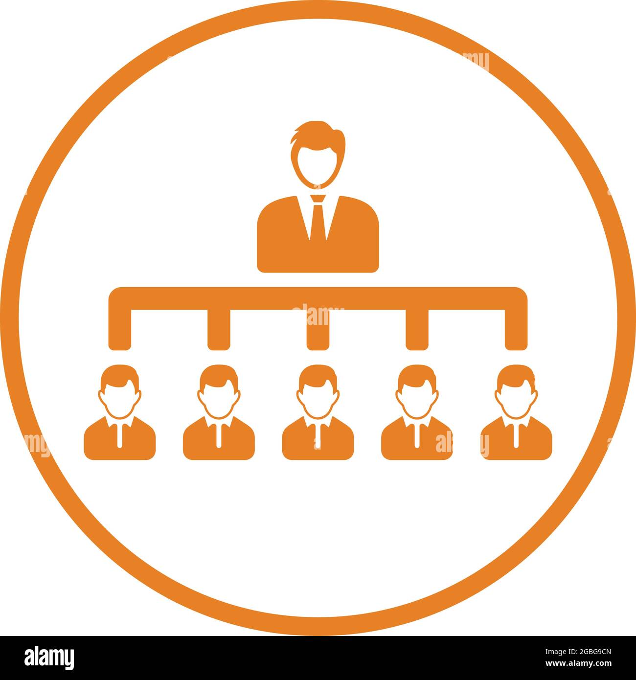 Business, hierarchy, leadership icon is isolated on white background ...