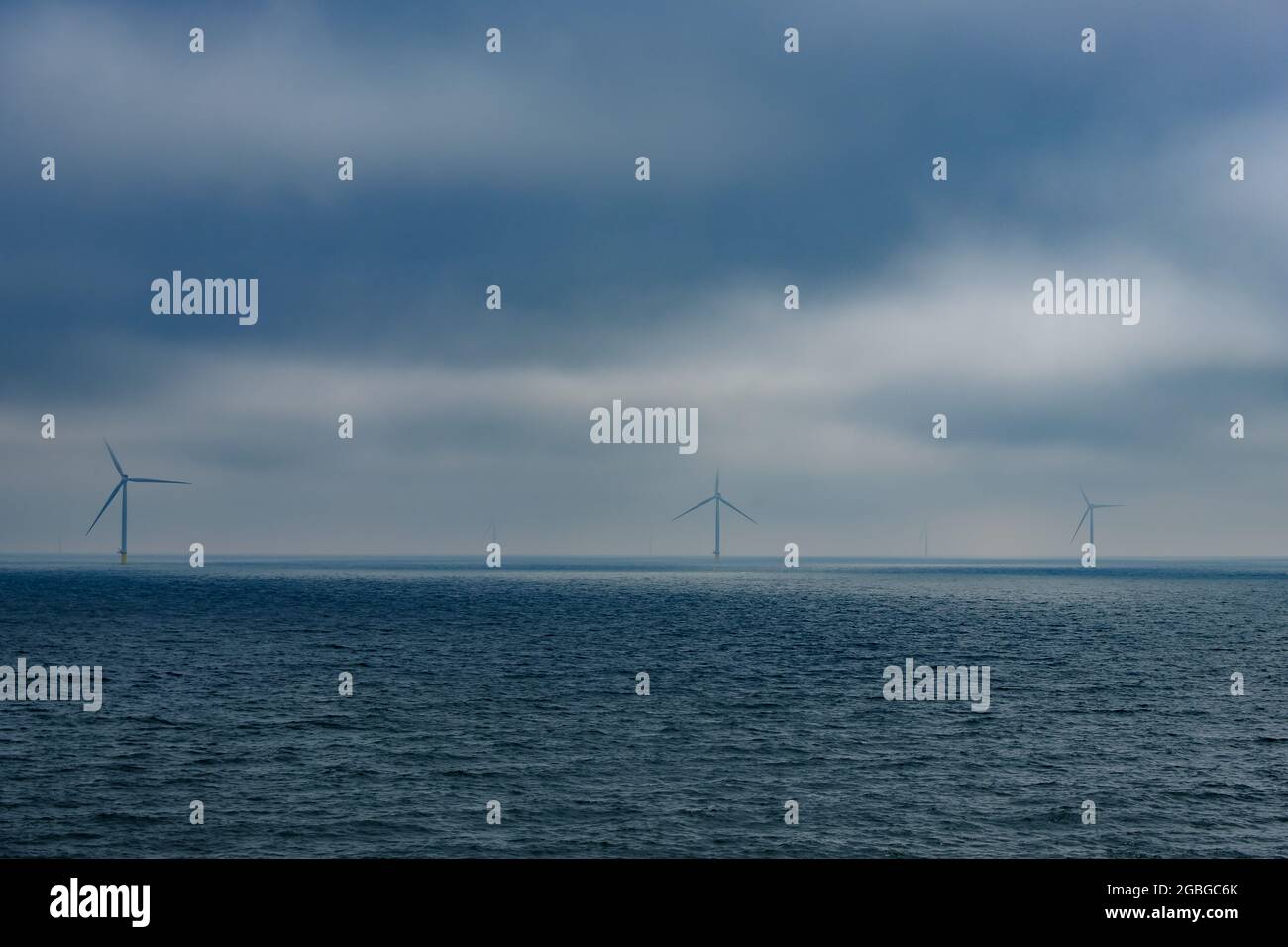 offshore wind power plant near trelleborg in sweden Stock Photo - Alamy