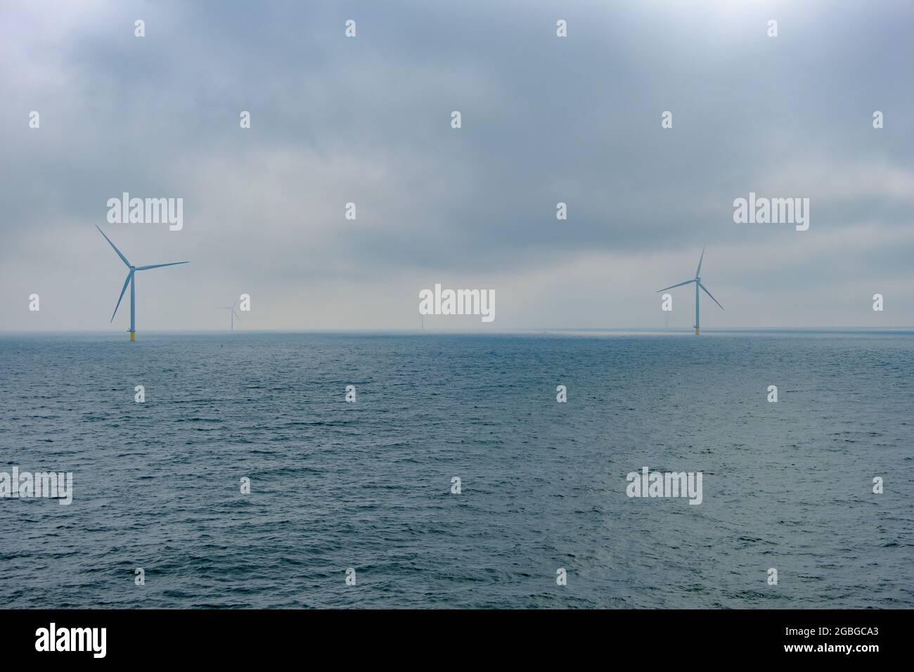 offshore wind power plant near trelleborg in sweden Stock Photo - Alamy