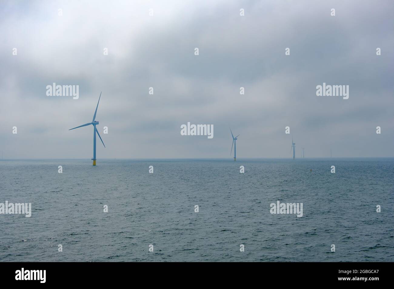 offshore wind power plant near trelleborg in sweden Stock Photo - Alamy