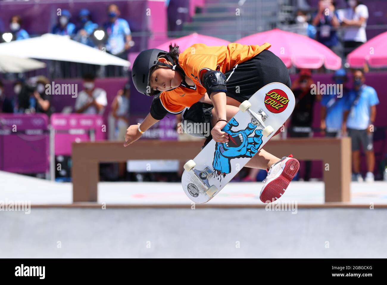 Tokyo, Japan. 4th Aug, 2021. Misugu Okamoto (JPN) Skateboarding : Women ...