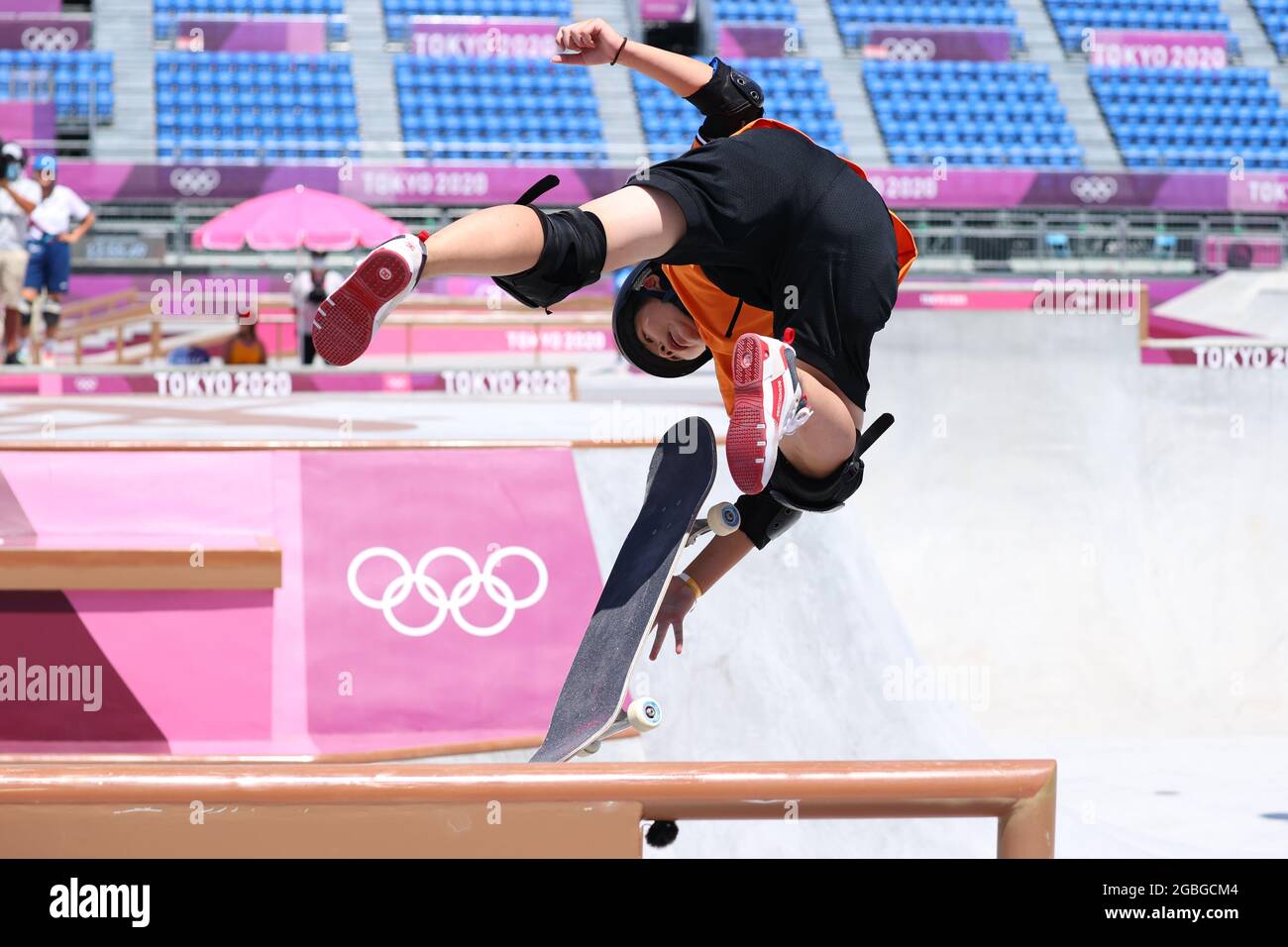 Tokyo, Japan. 4th Aug, 2021. Misugu Okamoto (JPN) Skateboarding : Women ...