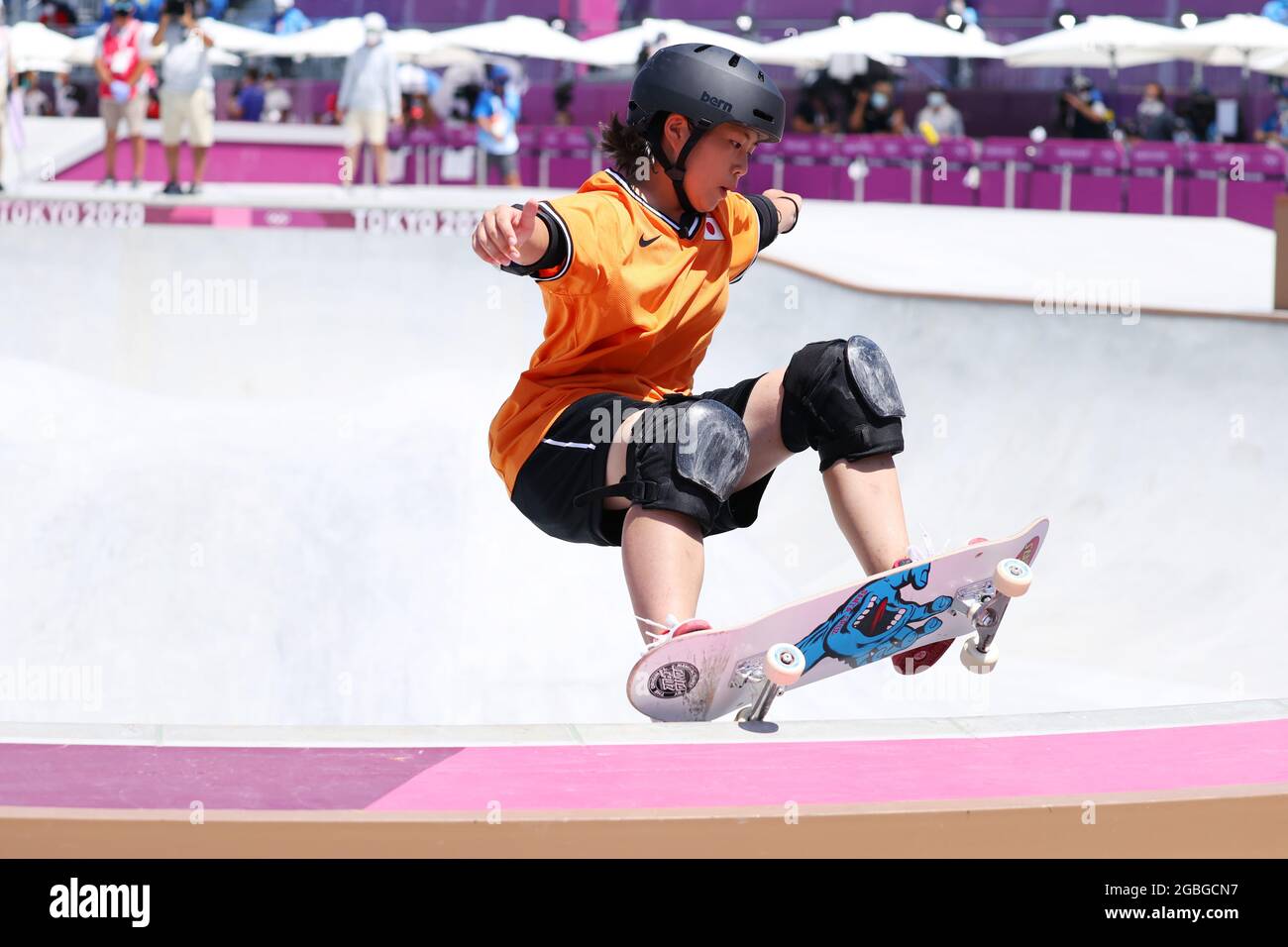 Tokyo, Japan. 4th Aug, 2021. Misugu Okamoto (JPN) Skateboarding : Women ...