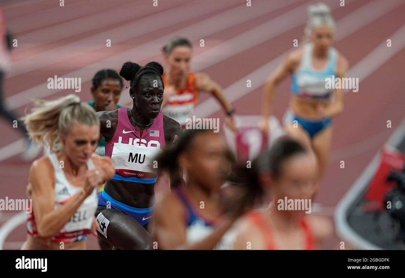 July 31, 2021: Athing Mu during 800 meter for women at the Tokyo ...