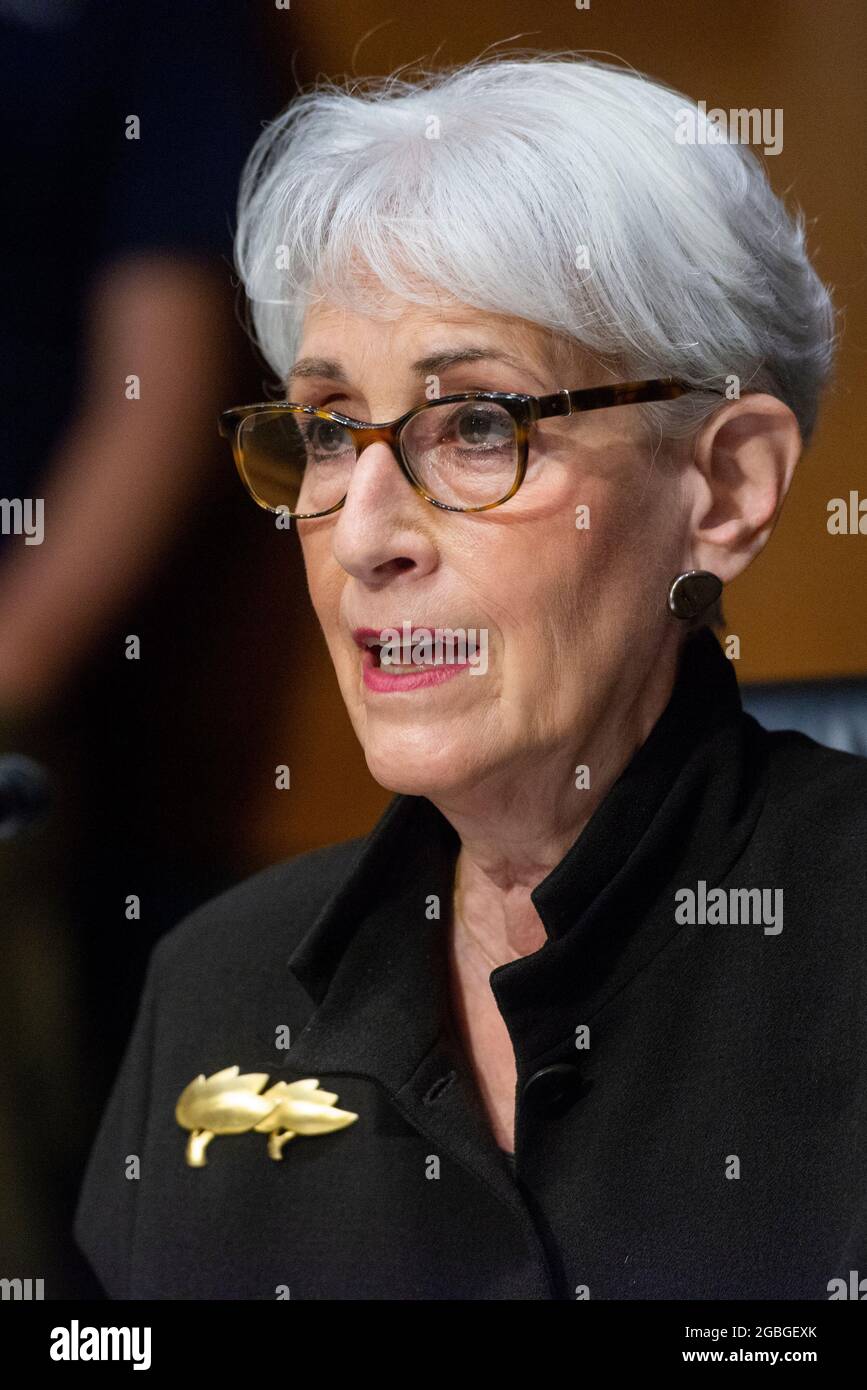Wendy Sherman, Deputy Secretary of State, appears before a Senate ...