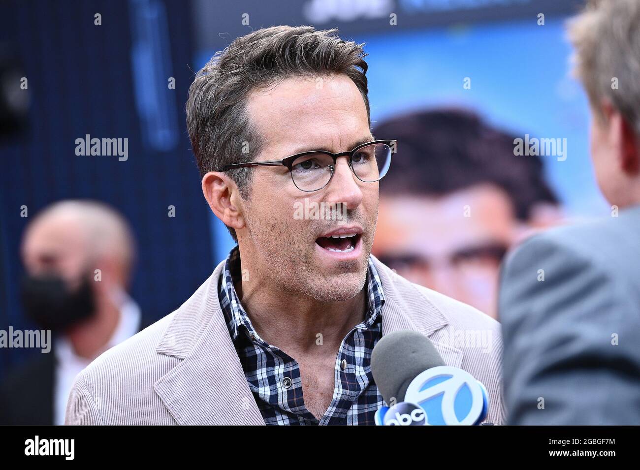 New York, US, 03/08/2021, Actor Ryan Reynold attends the "Free Guy" New ...