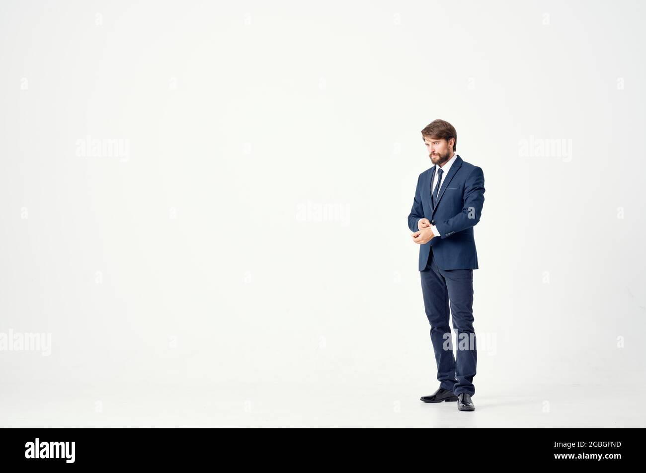 man in suit manager office official professionals isolated background ...