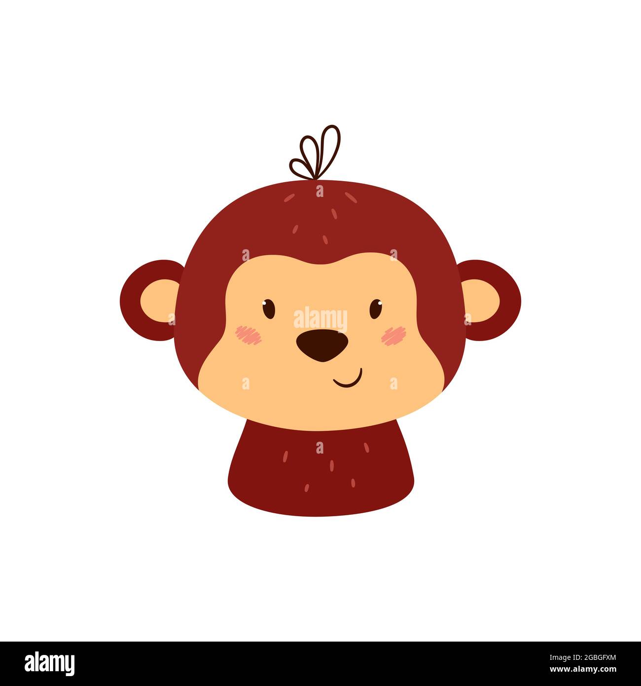 Funny Cartoon Monkey Face